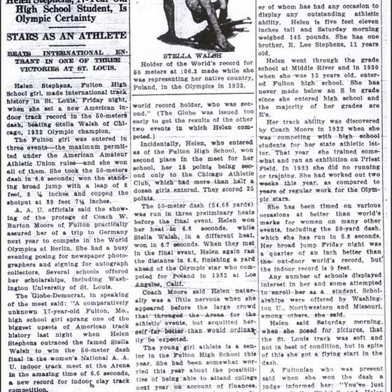 Helen Stephens - SHSMO Historic Missourians